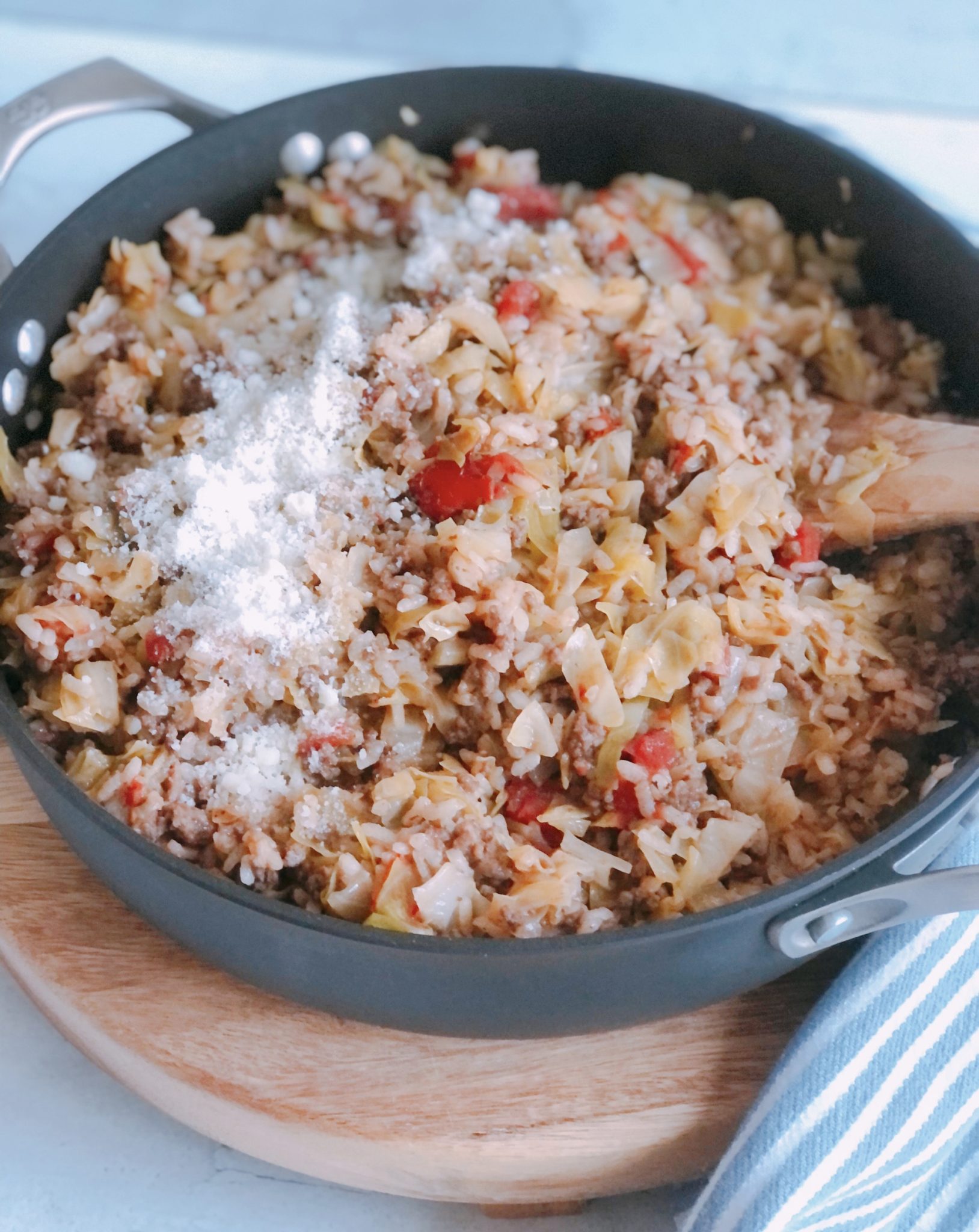 One Pot Cabbage Roll Skillet - The Sweet Cucina